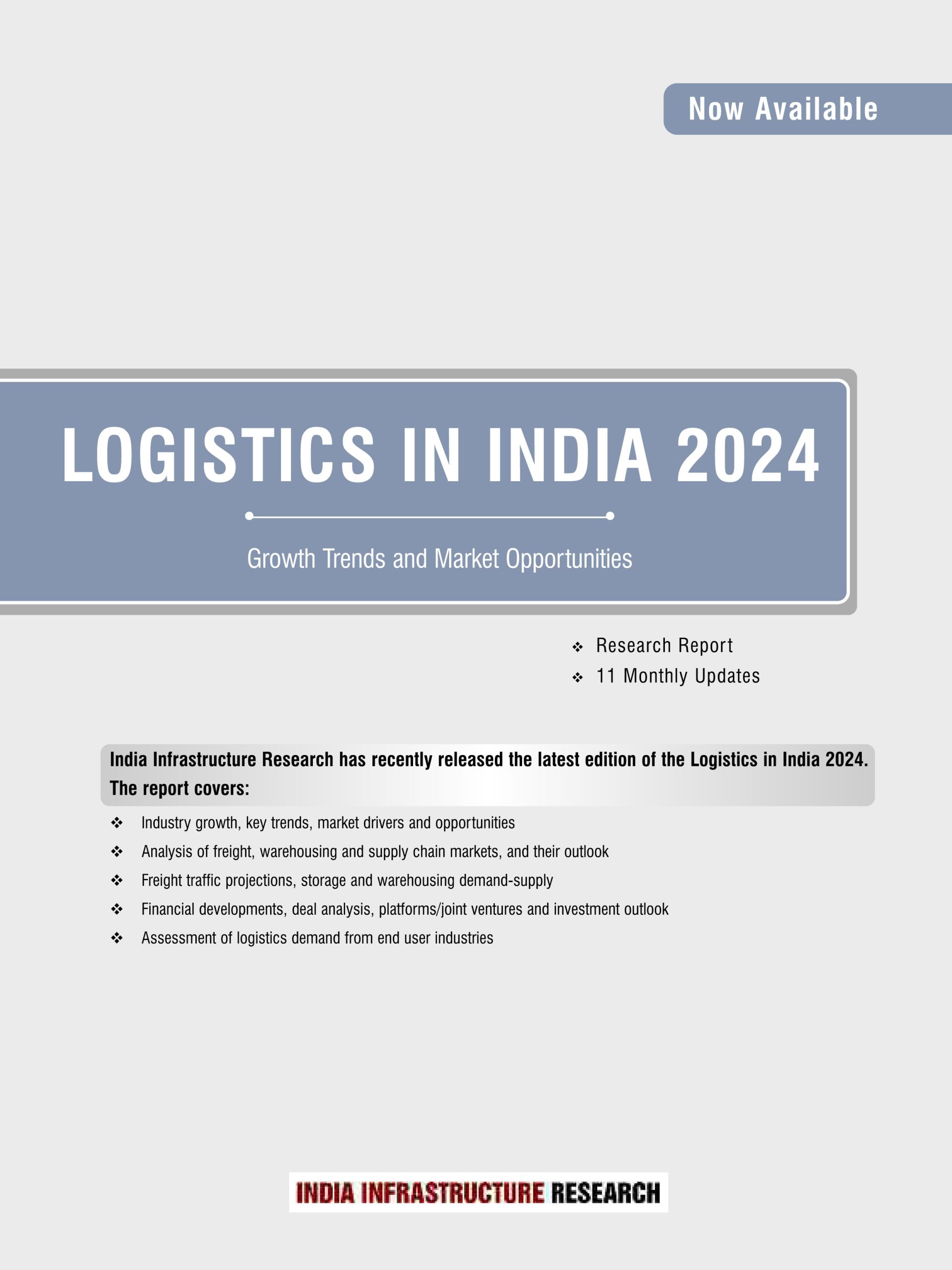 LOGISTICS IN INDIA 2024 – India Infrastructure